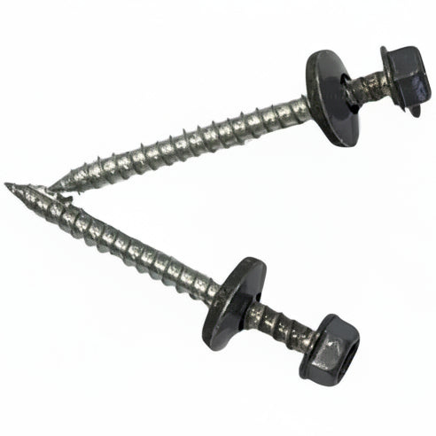 HEX SCREWS 10X2" WITH WASHER, SLATE GREY – Arctic Steel