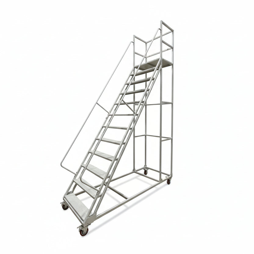 3M ROLLING LADDER WITH PLATFORM – Arctic Steel